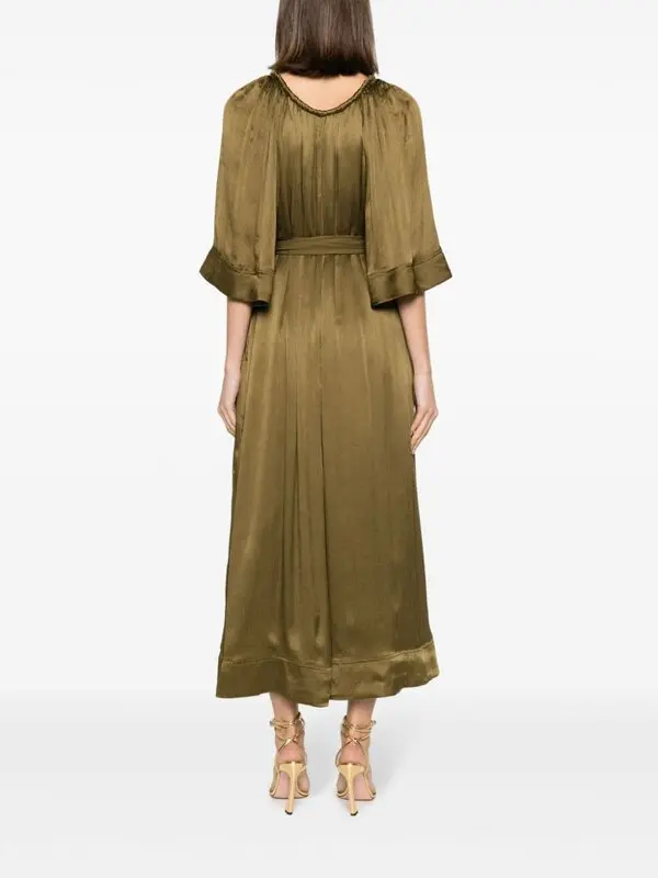 midi seraphina dress green Seraphina Crepe Midi Dress