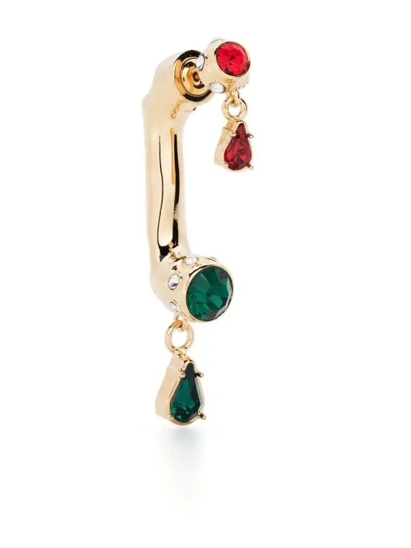 Rabanne Crystal-embellished Drop Earring - Gold
