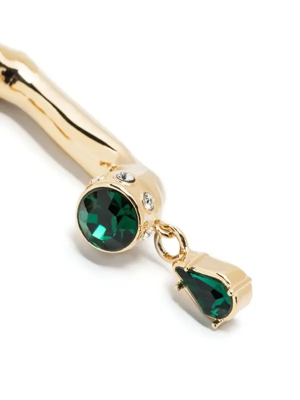Rabanne Crystal-embellished Drop Earring - Gold