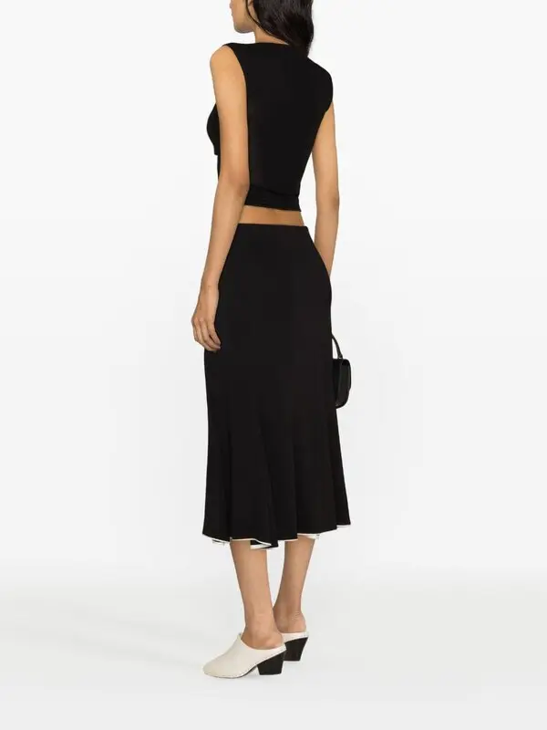 Gauchère Asymmetric Cutout Crop Top