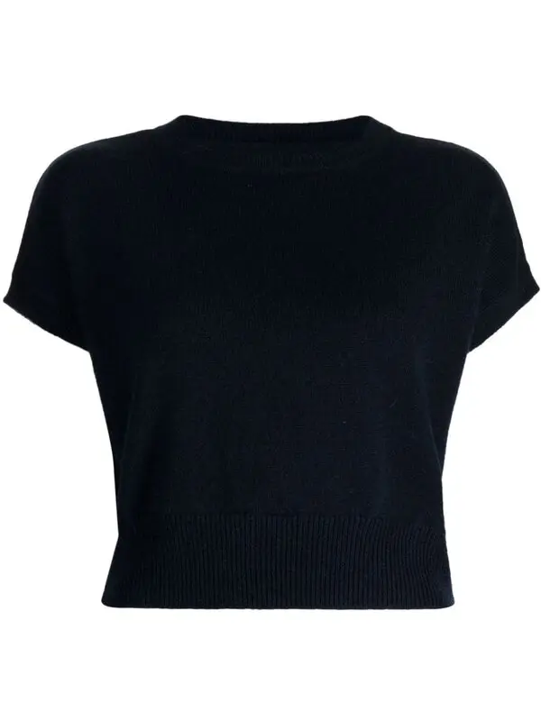 TEDDY CASHMERE Genova Cropped Top - Blue