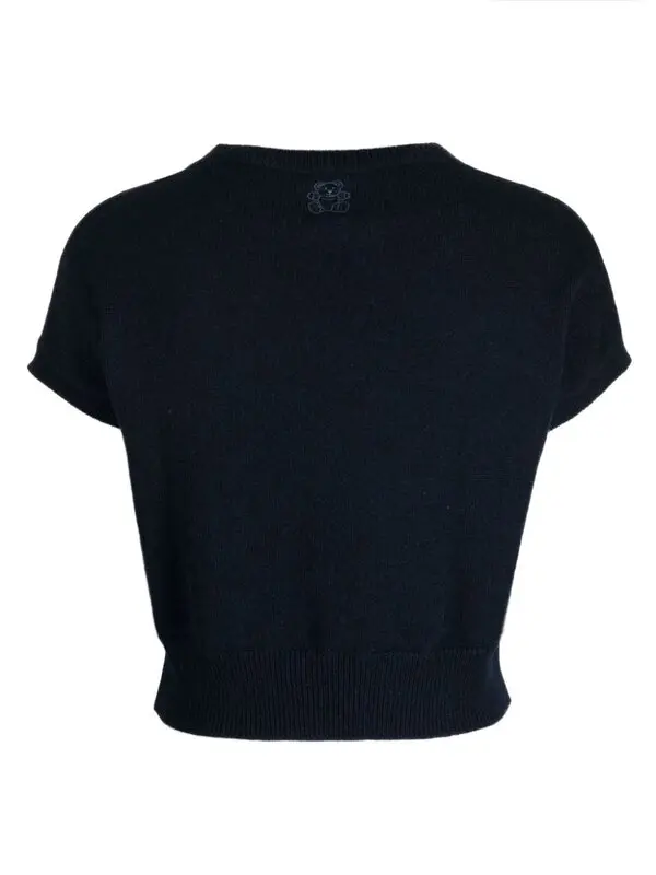 TEDDY CASHMERE Genova Cropped Top - Blue