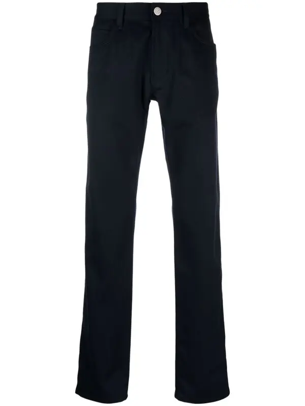 Giorgio Armani Straight-leg Trousers - Blue
