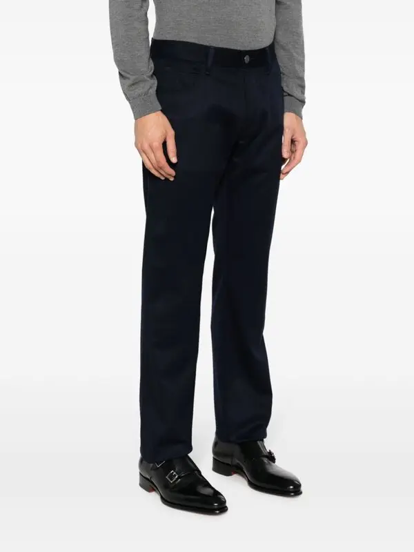 Giorgio Armani Straight-leg Trousers - Blue