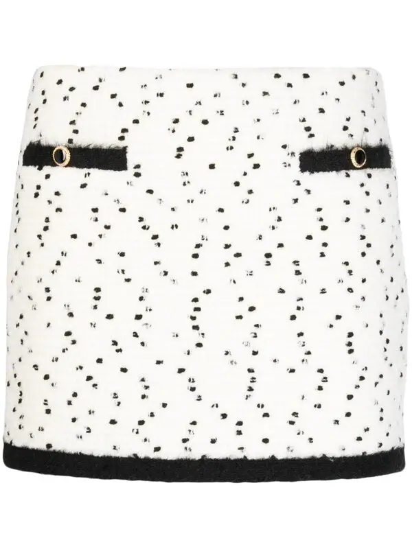 Alessandra Rich Polka-dot Mini Skirt