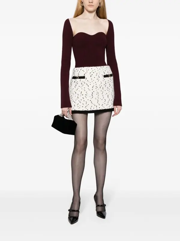 Alessandra Rich Polka-dot Mini Skirt