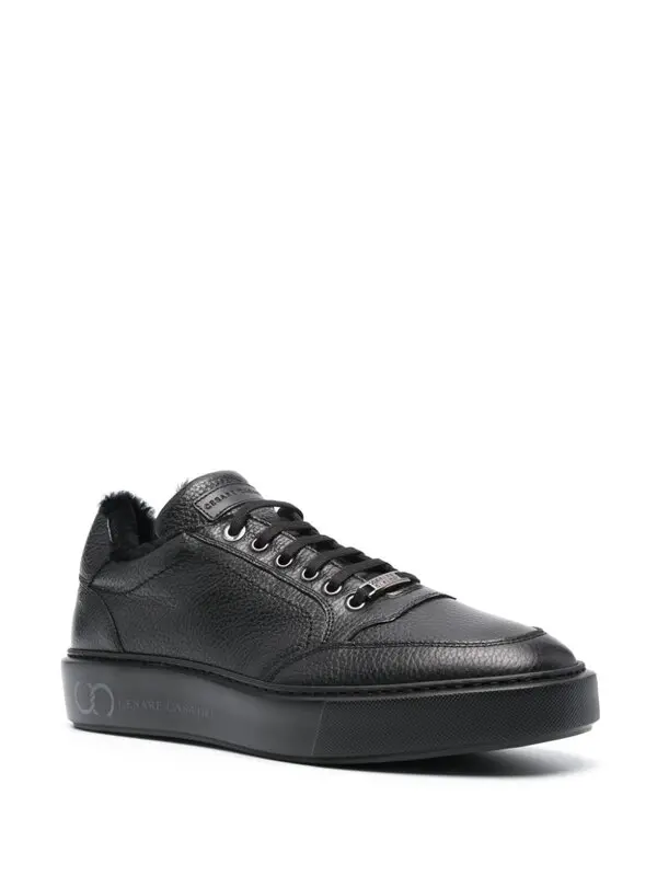 Casadei Cervo Leather Sneakers - Black