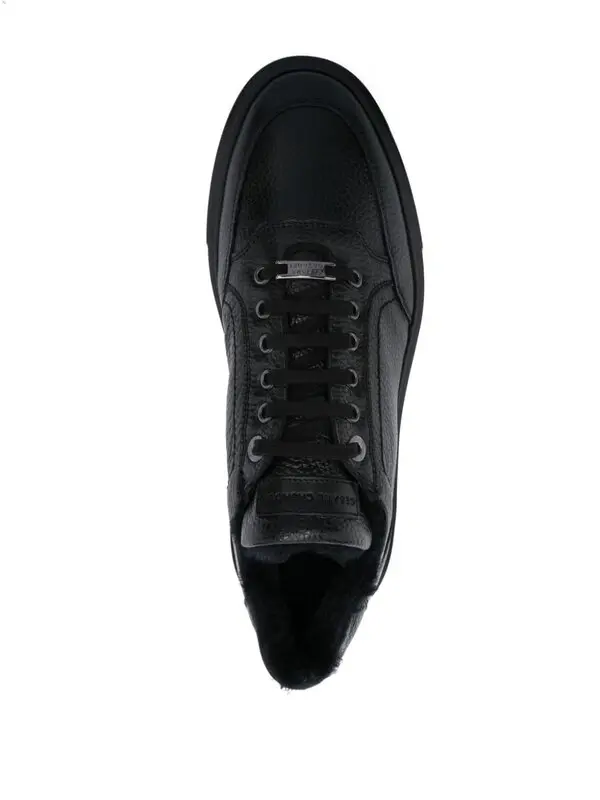Casadei Cervo Leather Sneakers - Black