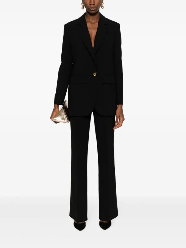 Moschino Crepe Mid-rise Flared Trousers