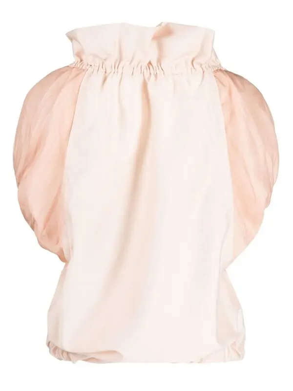 SHANSHAN RUAN Drawstring-neck Silk Jacket