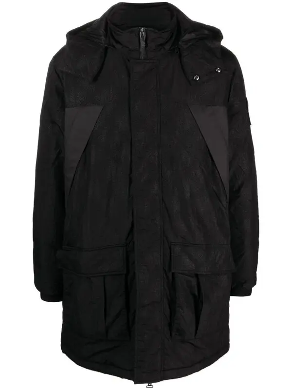 EA7 Logo-patch Hooded Jacket