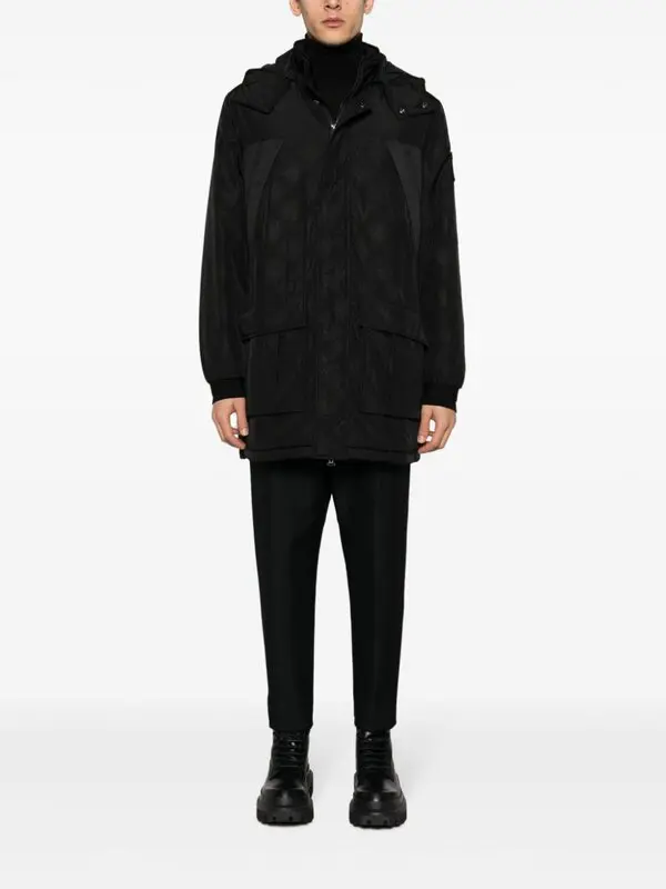 EA7 Logo-patch Hooded Jacket