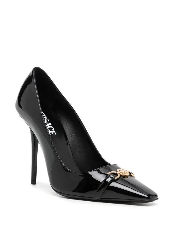 Versace 110mm Patent-finish Leather Pumps