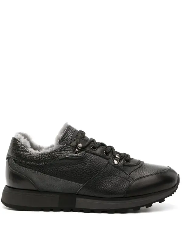 Casadei Ischia Lace-up Leather Sneakers