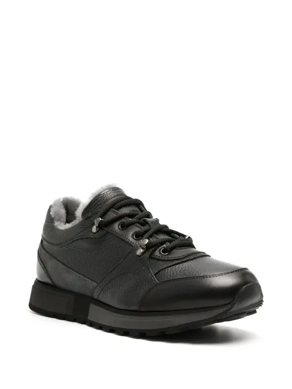 Casadei Ischia Lace-up Leather Sneakers