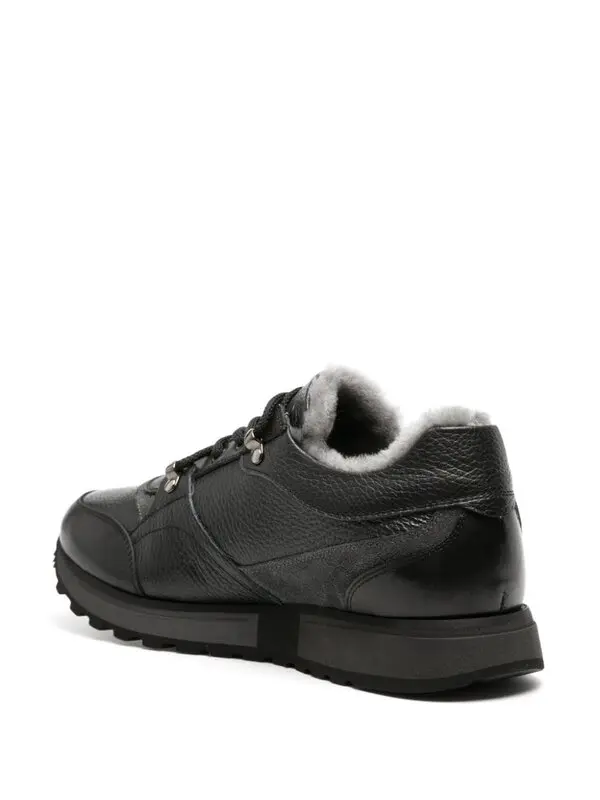 Casadei Ischia Lace-up Leather Sneakers