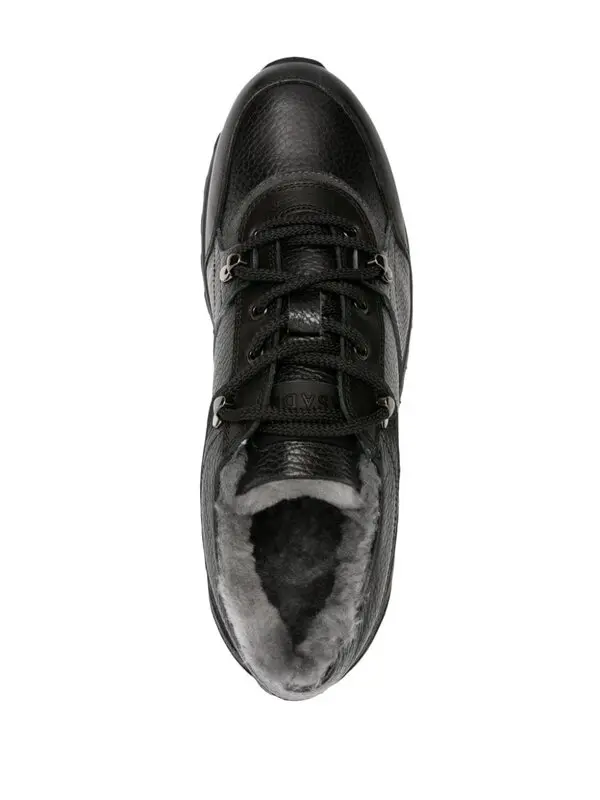 Casadei Ischia Lace-up Leather Sneakers
