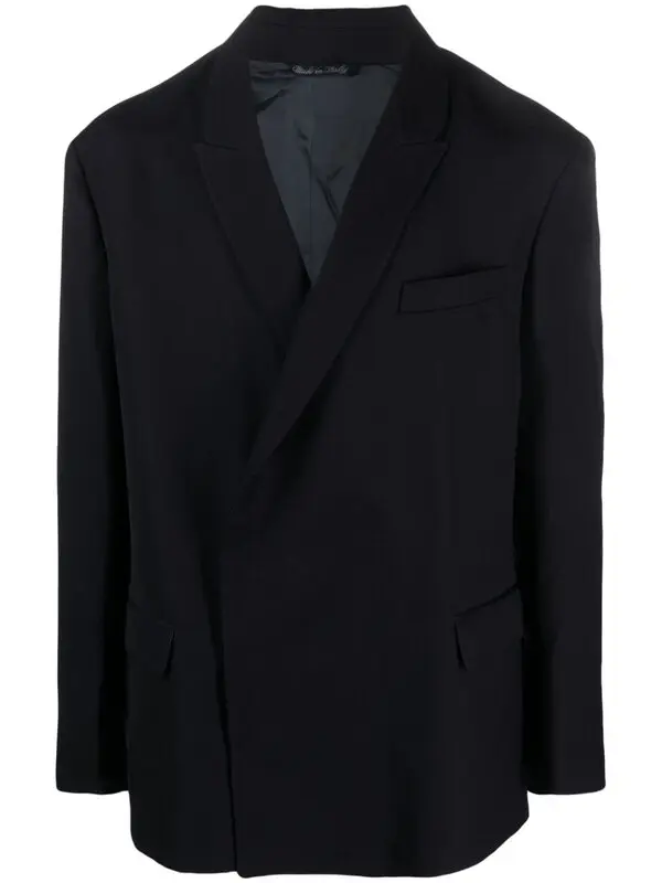 COSTUMEIN Notch-lapels Single-breasted Blazer - Blue