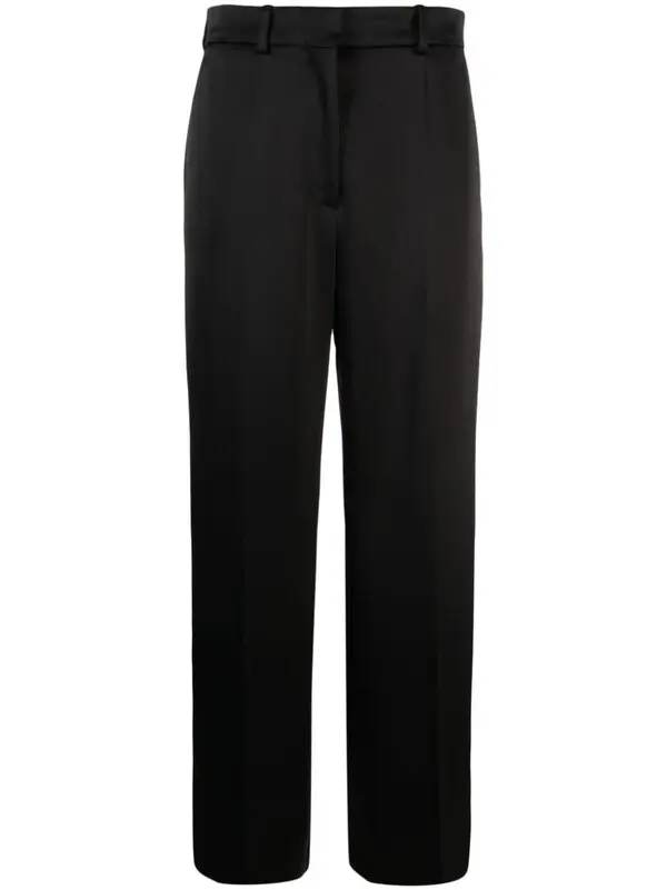 LANVIN Satin-finish Straight-leg Trousers