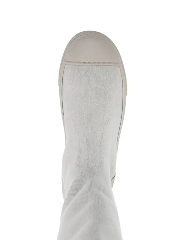 Fabiana Filippi Thigh-high Canvas Boots - Grey