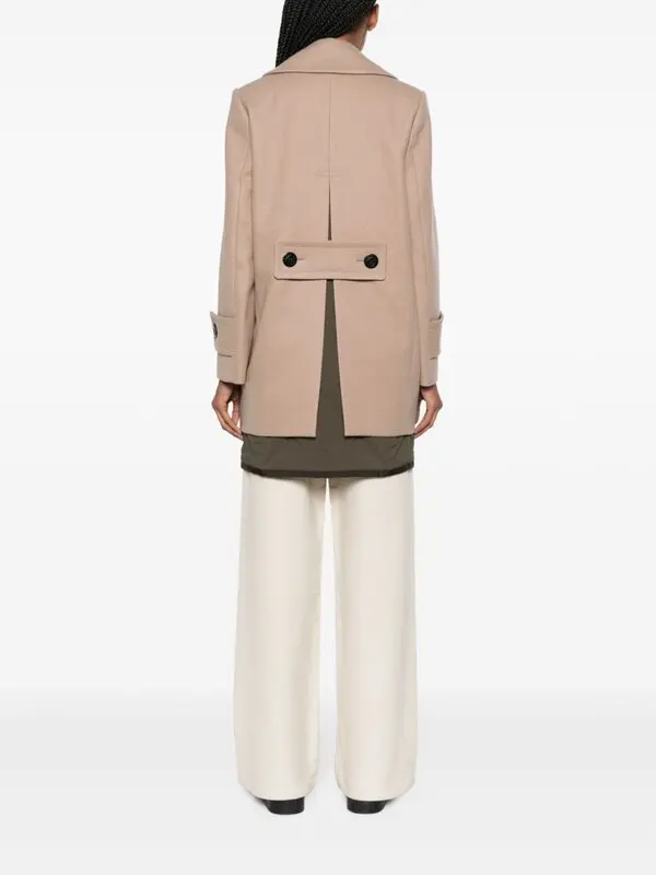 Sacai Melton Layered Wool Coat