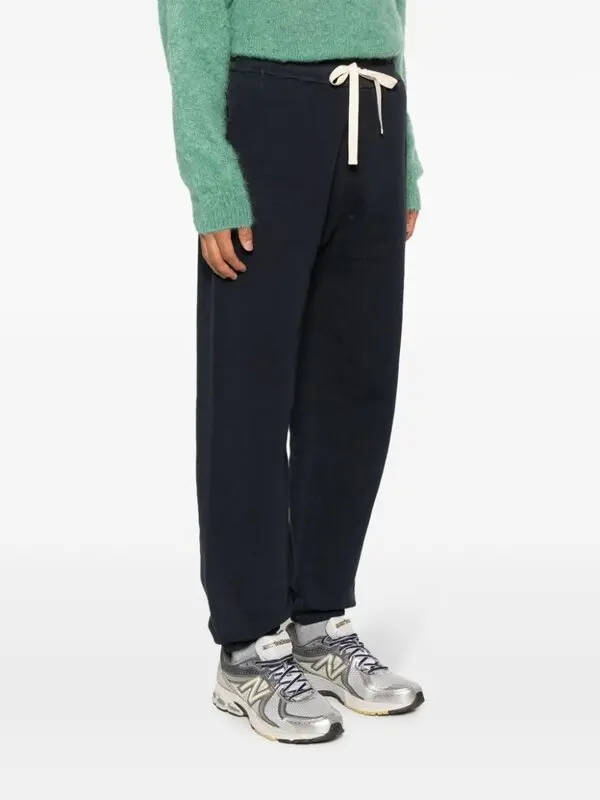 JIL SANDER Drawstring Cotton Track Pants