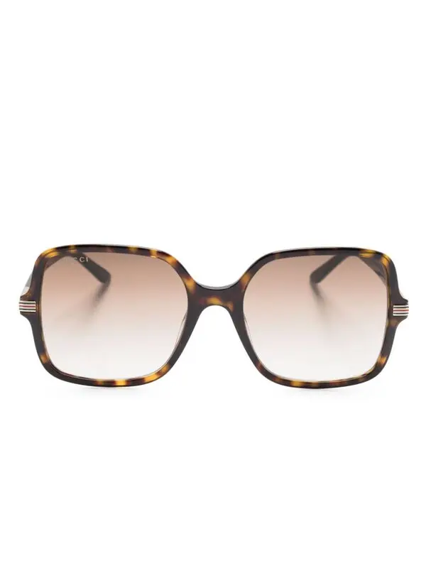 Gucci Oversize-frame Sunglasses - Brown