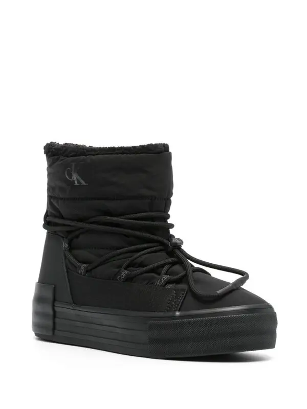 Calvin Klein Drawstring Platform Ankle Boots