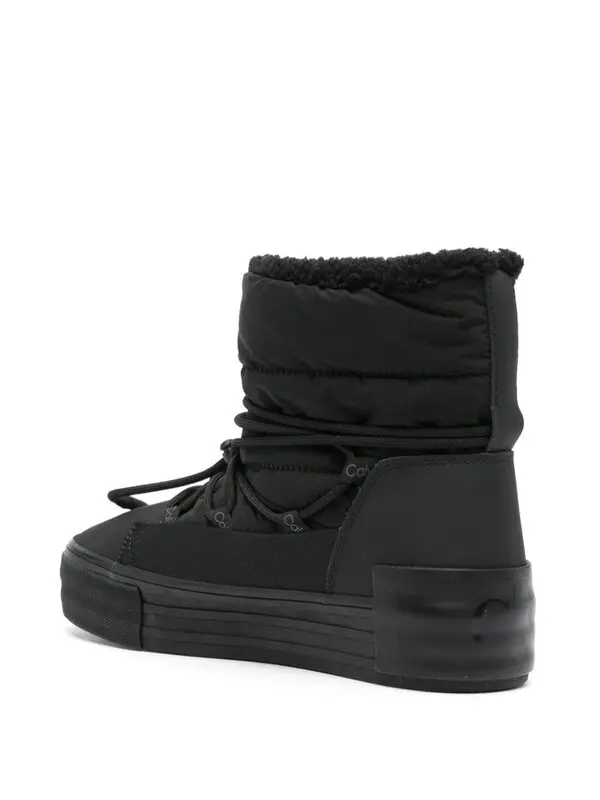 Calvin Klein Drawstring Platform Ankle Boots