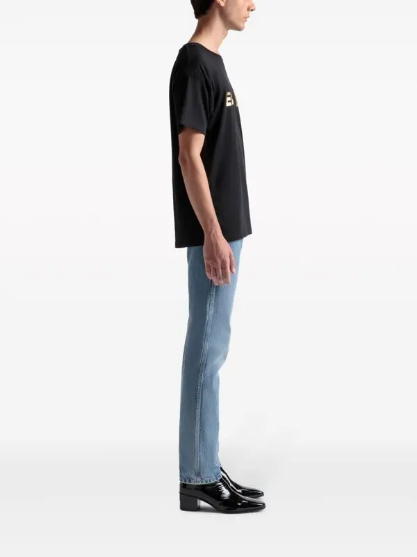 Bally Metallic-logo Cotton T-shirt - Black