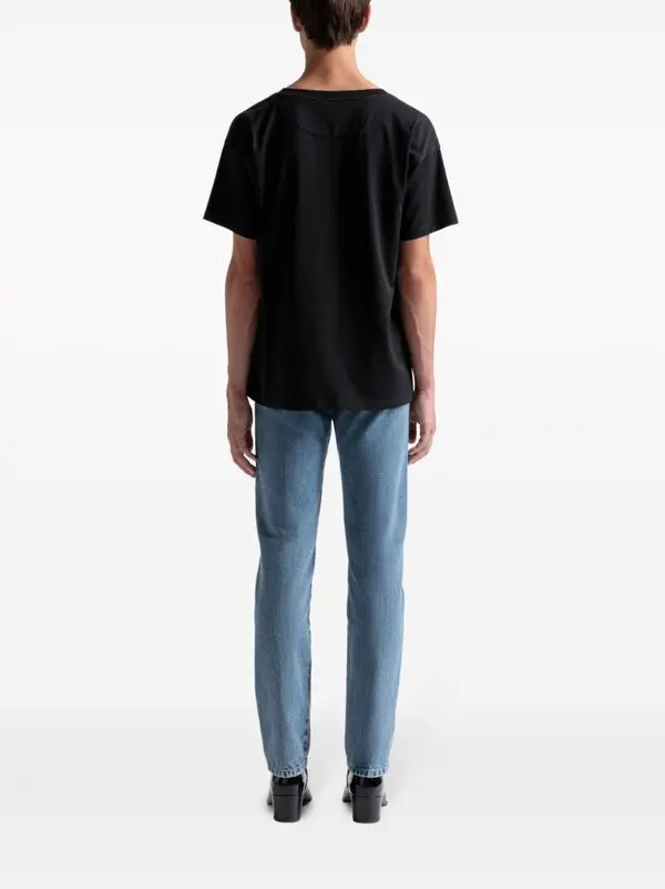 Bally Metallic-logo Cotton T-shirt - Black