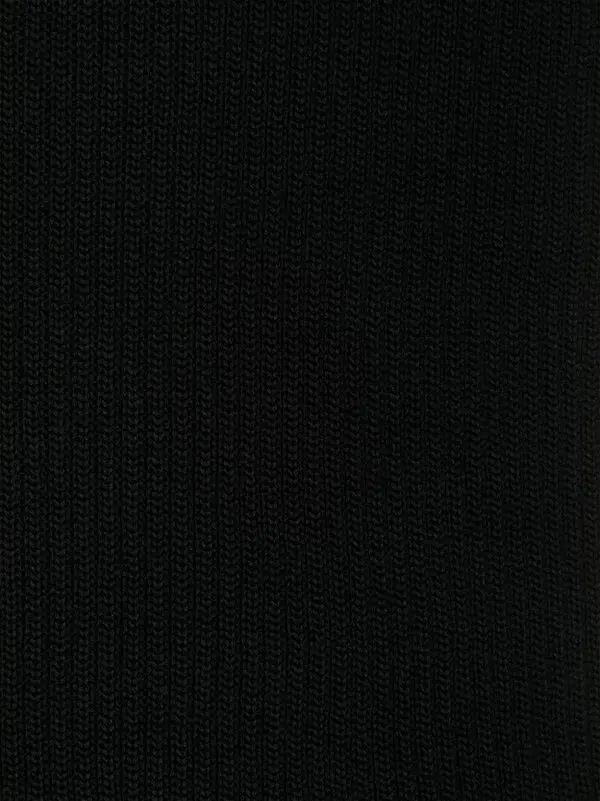 JULIUS Ribbed Circular-design Scarf