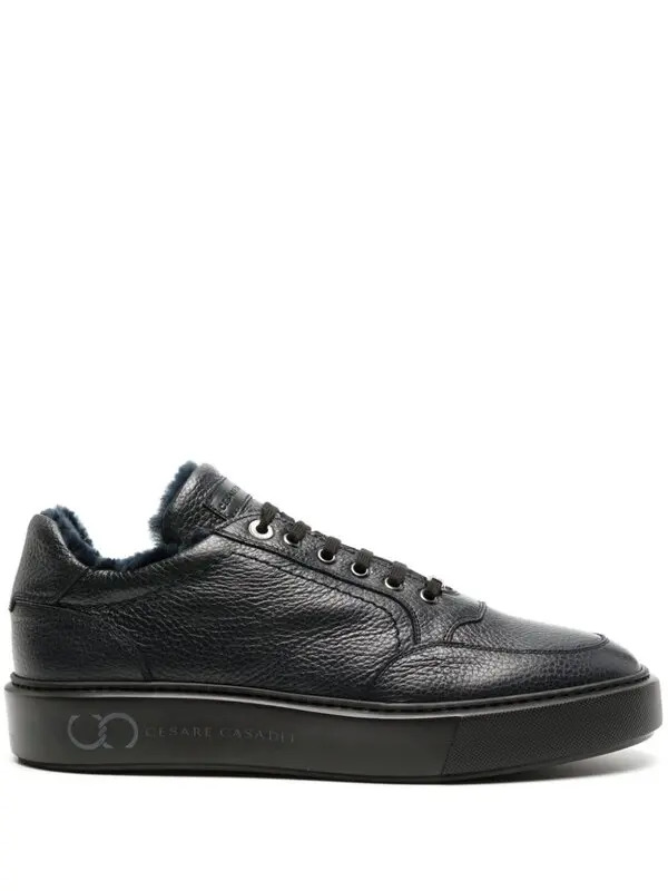 Casadei Cervo Leather Sneakers - Blue