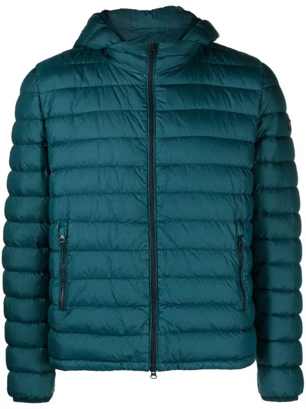 Paul & Shark Save The Sea Hooded Padded Jacket - Blue