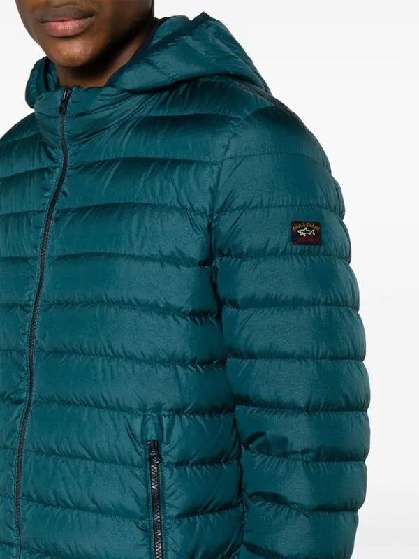 Paul & Shark Save The Sea Hooded Padded Jacket - Blue