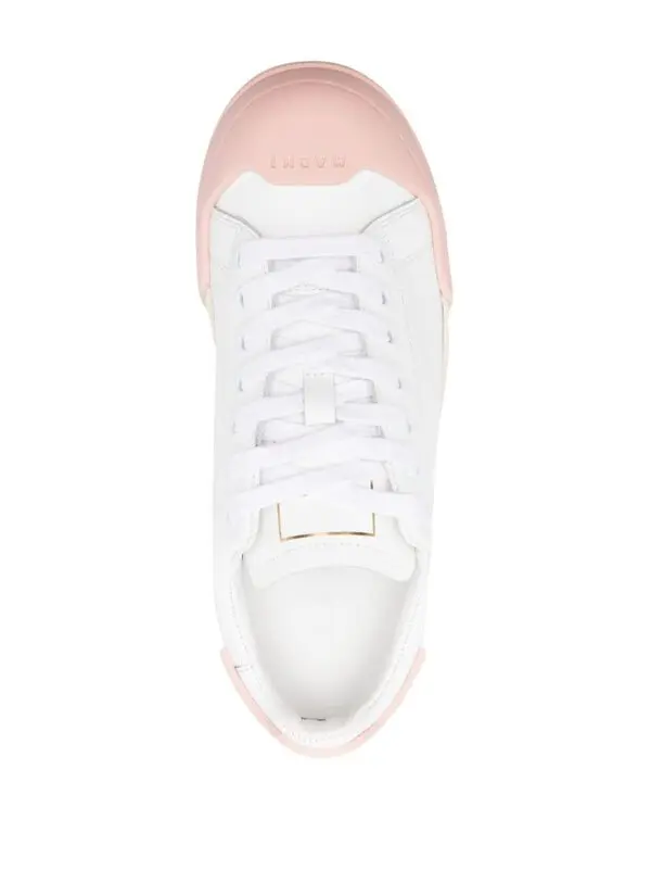 Marni Dada Bumper Leather Sneakers - White
