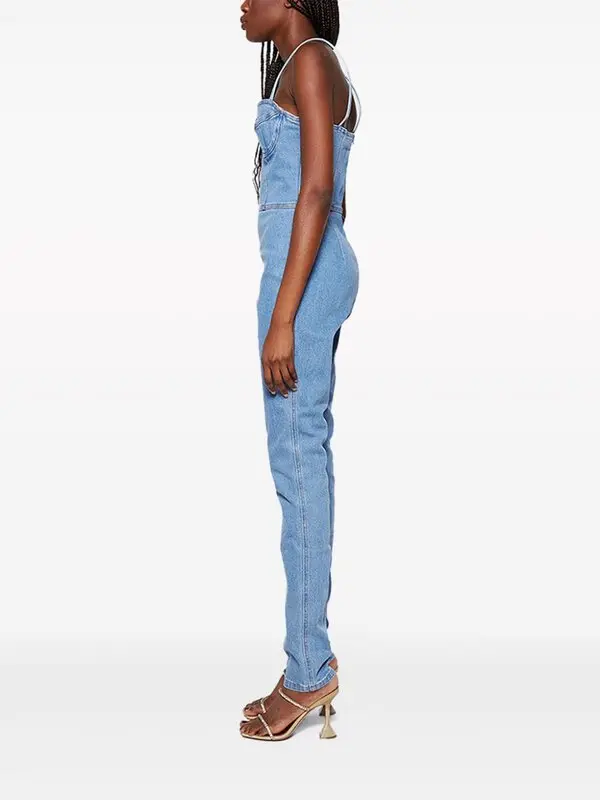 Magda Butrym Denim Bustier Jumpsuit