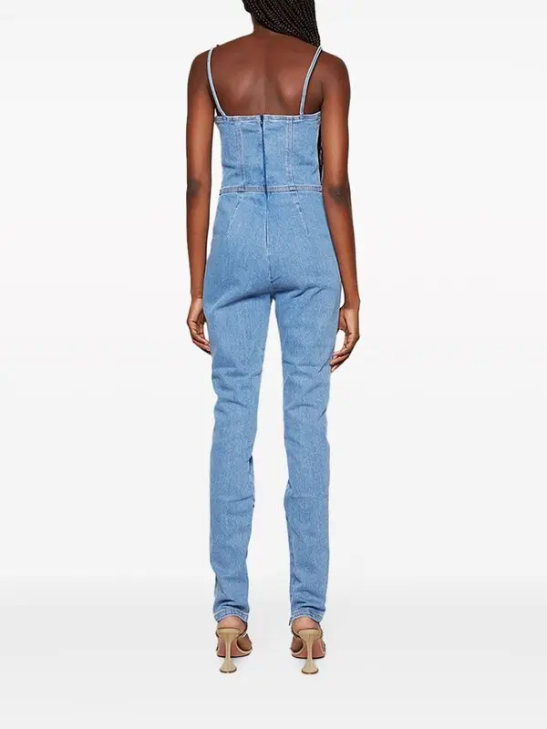 Magda Butrym Denim Bustier Jumpsuit
