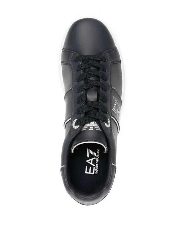 EA7 Classic Leather Sneakers - Blue