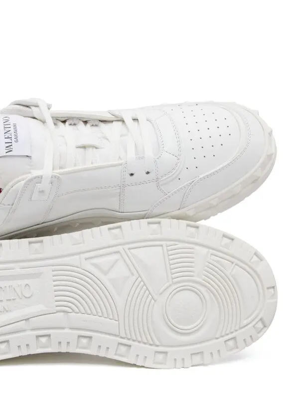 Valentino Garavani Calf Leather Sneakers - White