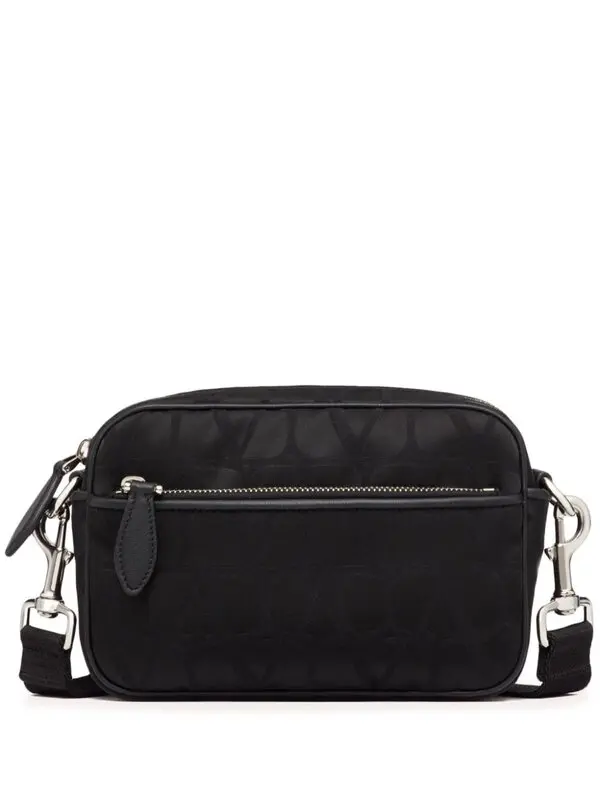 Valentino Garavani Toile Iconographe Shoulder Bag - Black
