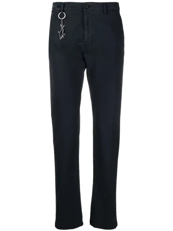 Paul & Shark Logo-charm Cotton Chinos - Blue