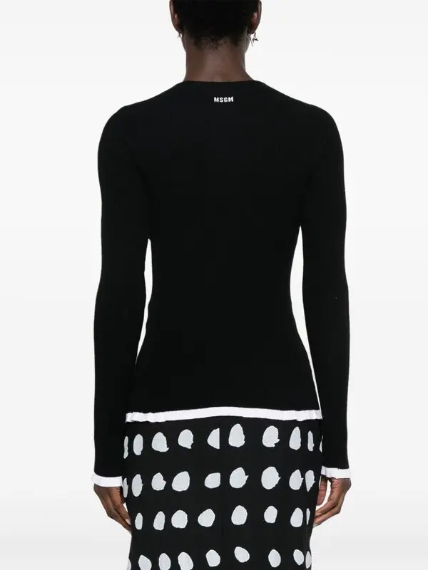 MSGM Logo Intarsia Jumper