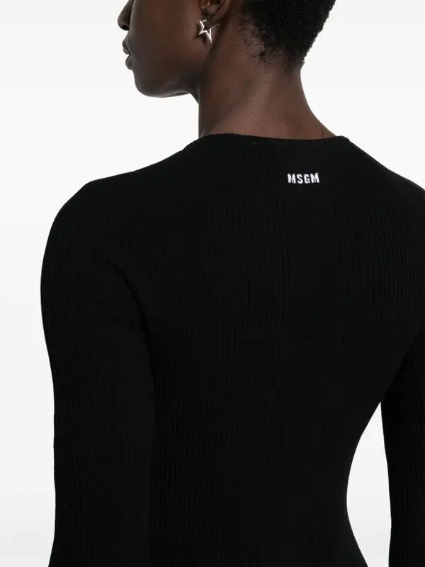 MSGM Logo Intarsia Jumper