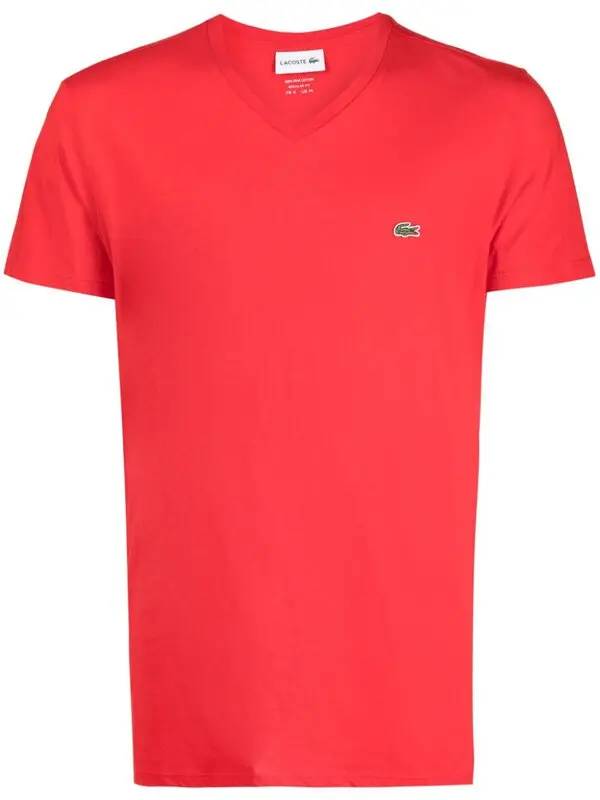 Lacoste Logo-embroidered Cotton T-shirt
