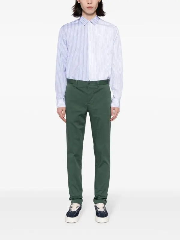Lacoste Mid-rise Slim-cut Trousers - Green