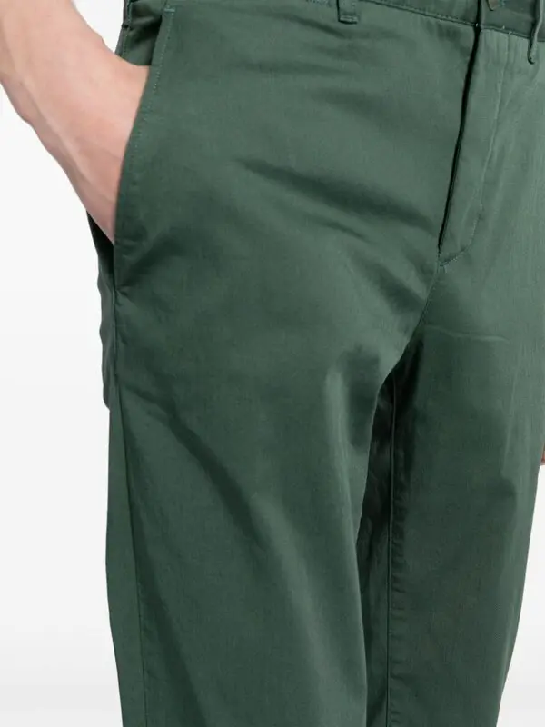 Lacoste Mid-rise Slim-cut Trousers - Green