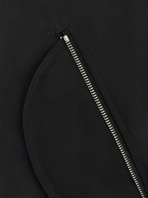 Off-White Zip-up Bomber Jacket - Black