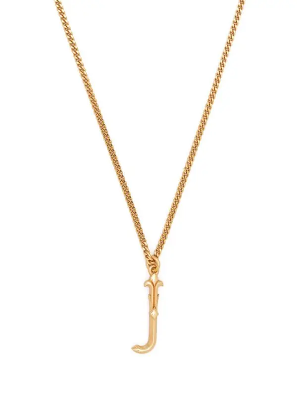 Emanuele Bicocchi Alphabet Pendant Necklace - Gold