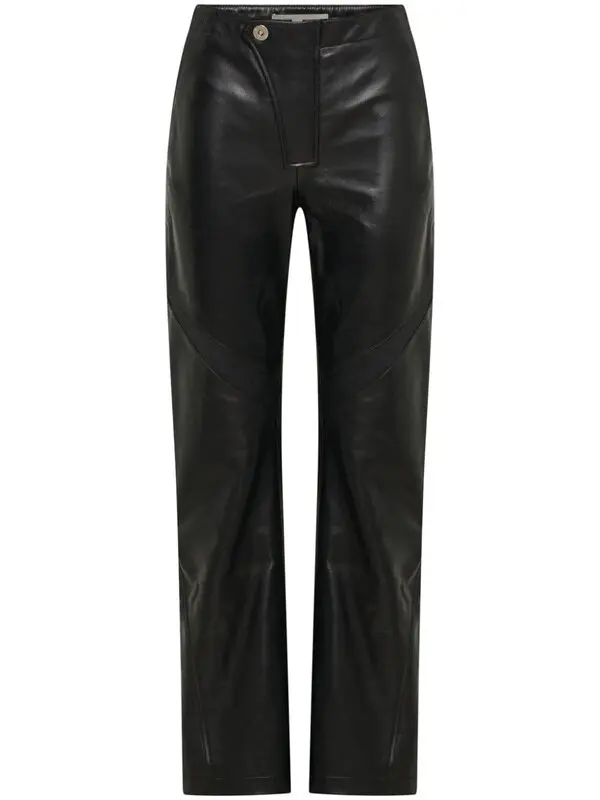 DION LEE Panelled Leather Trousers